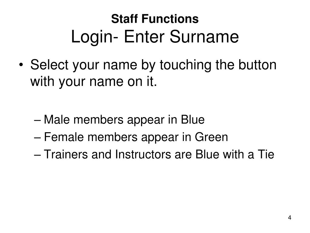 PPT - Staff Functions Login- Home screen PowerPoint Presentation, free ...