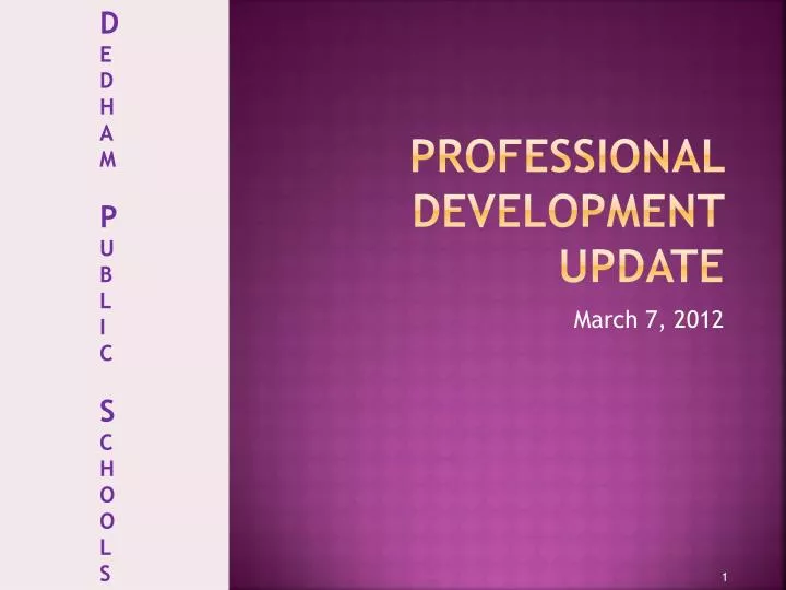 PPT - Professional Development Update PowerPoint Presentation, free ...