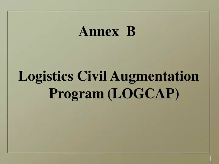 PPT - Annex B PowerPoint Presentation, free download - ID:5147686