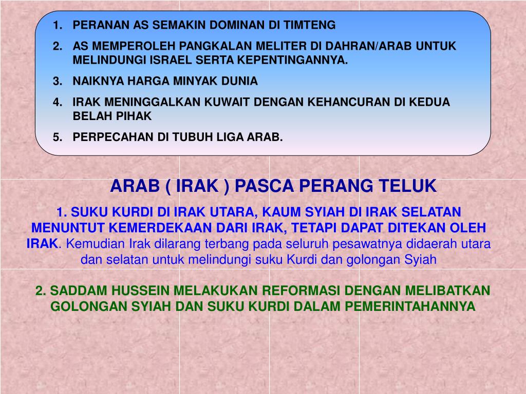 PPT - PERANG TELUK 1 (1980 – 1988 ) ( IRAN – IRAK ) PowerPoint ...