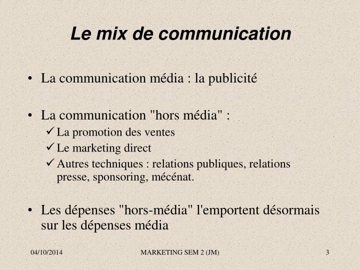 PPT - LA POLITIQUE DE COMMUNICATION COMMERCIALE PowerPoint Presentation ...