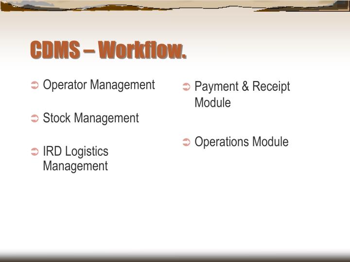 PPT - CDMS Channel Distribution and Management System PowerPoint ...