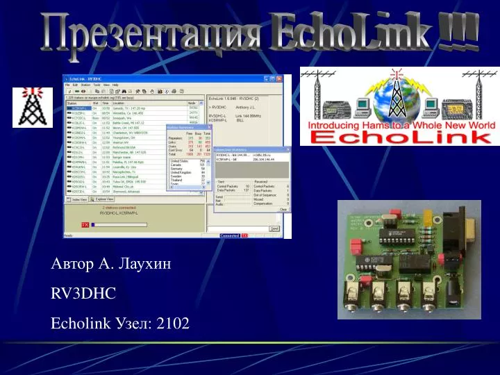 PPT - Презентация EchoLink !!! PowerPoint Presentation, free download - ID:5148801