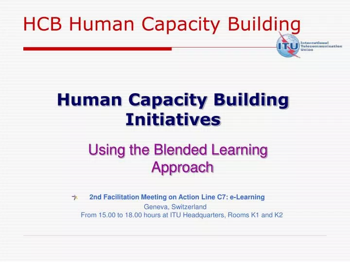 PPT - Human Capacity Building Initiatives PowerPoint Presentation, free ...