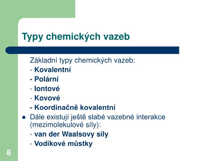 PPT - Chemická vazba PowerPoint Presentation - ID:5150229