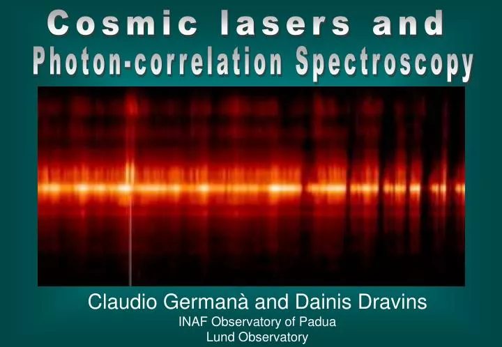 PPT - Photon-correlation Spectroscopy PowerPoint Presentation, free ...