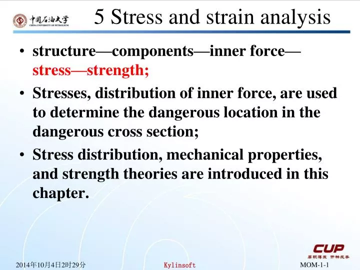 PPT - 5 Stress and strain analysis PowerPoint Presentation, free ...