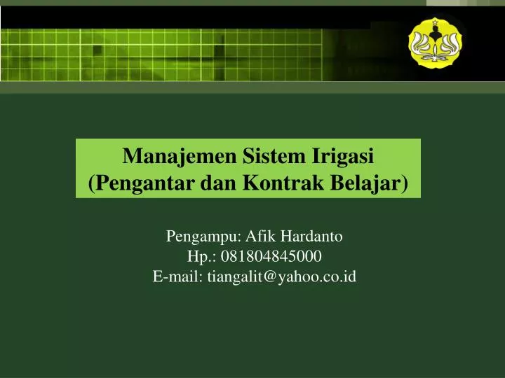 PPT - 1. Pengantar: PowerPoint Presentation, free download - ID:5153987