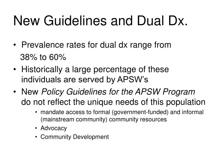 PPT - New Guidelines and Dual Dx. PowerPoint Presentation, free ...