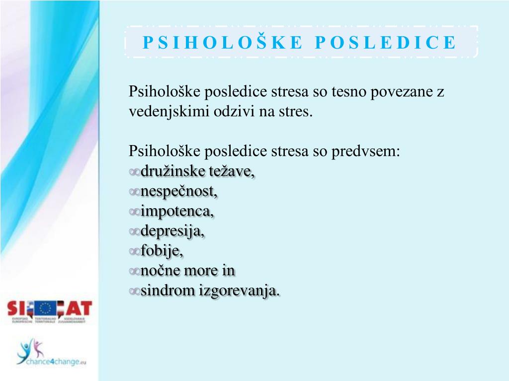 PPT - Dovzetnost za stres Posledice stresa za posameznika za ...