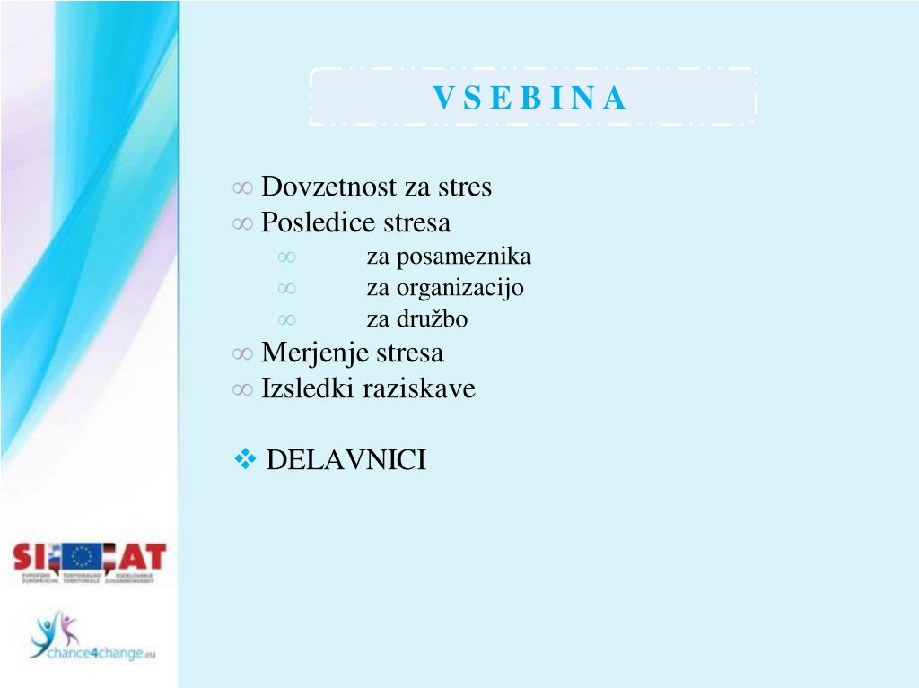 PPT - Dovzetnost za stres Posledice stresa za posameznika za ...