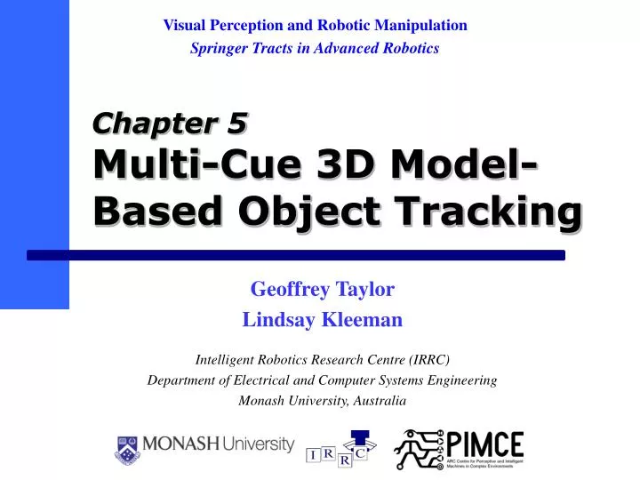 PPT - Chapter 5 Multi-Cue 3D Model-Based Object Tracking PowerPoint Presentation - ID:5155022