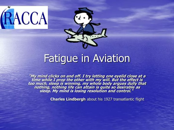 PPT - Fatigue in Aviation PowerPoint Presentation, free download - ID ...