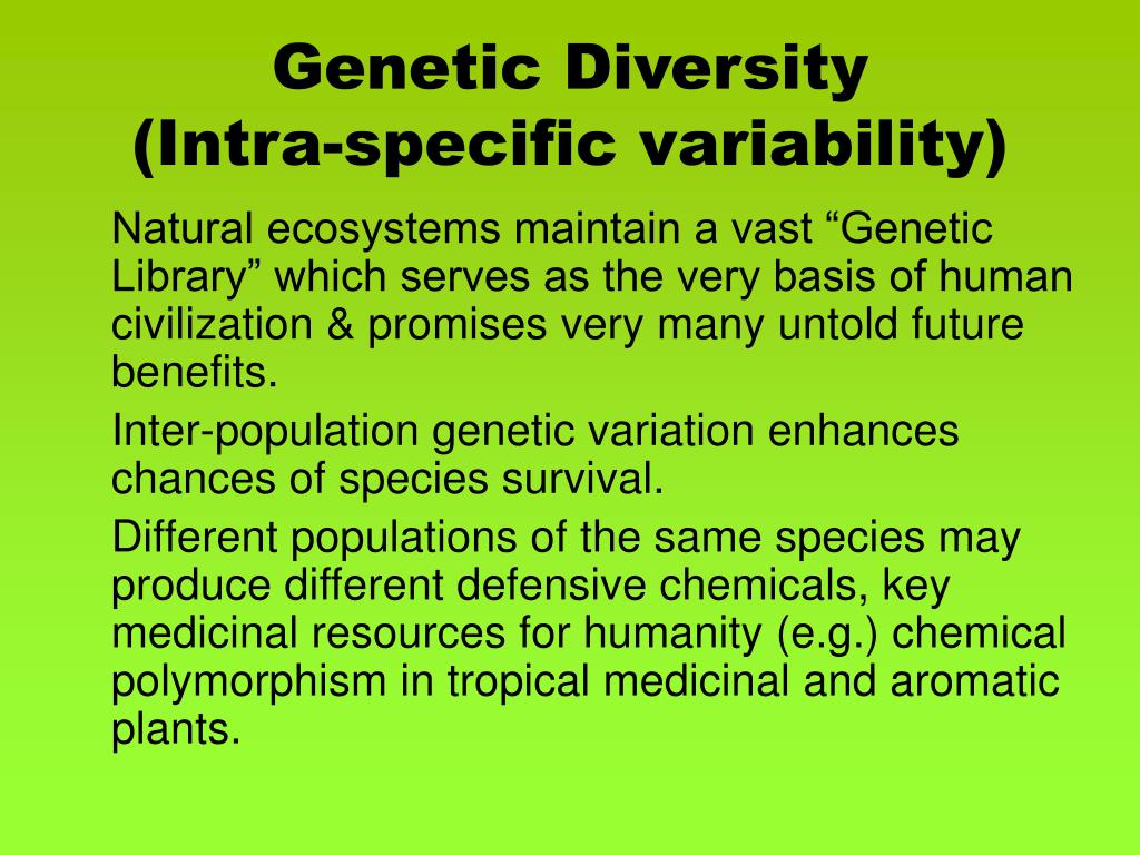 PPT - Genetic Diversity in Medicinal & Aromatic Plants & their ...