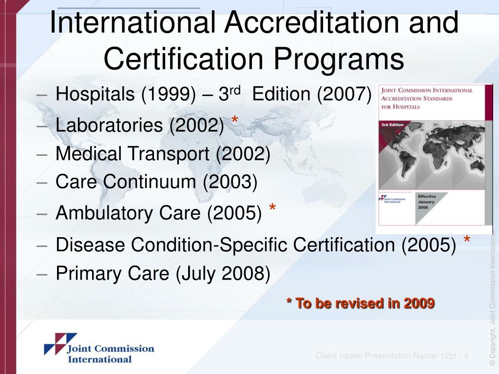 PPT - How Hospital Accreditation facilitates health care quality and ...