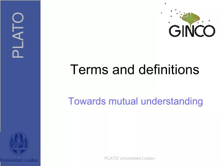 PPT - Terms and definitions PowerPoint Presentation, free download - ID ...