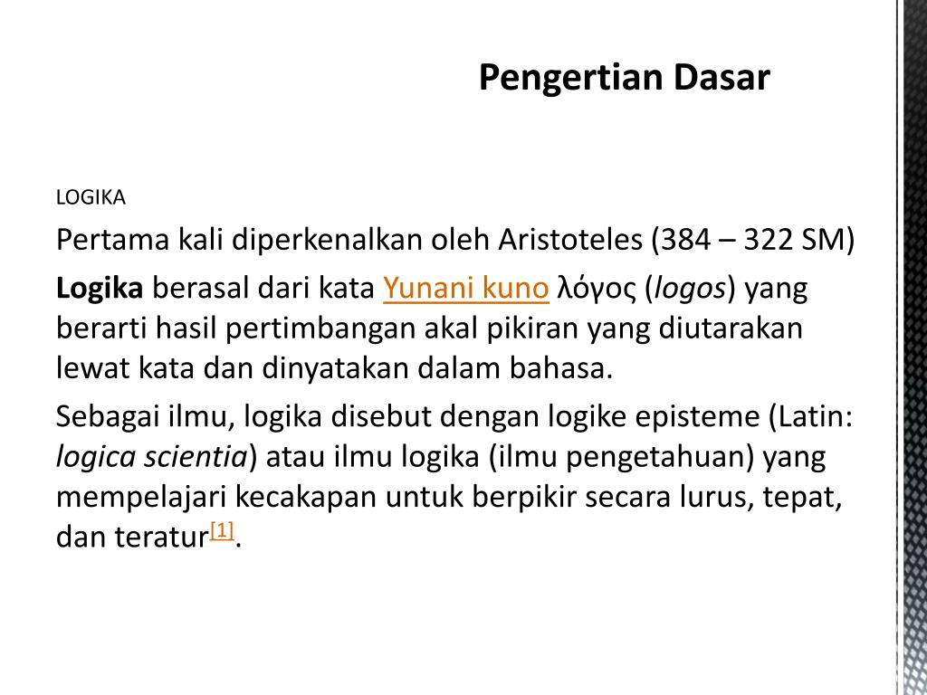 PPT - Pengertian Dasar Logika dan Algoritma PowerPoint Presentation ... PPT - Pengertian Dasar Logika dan Algoritma PowerPoint Presentation ...