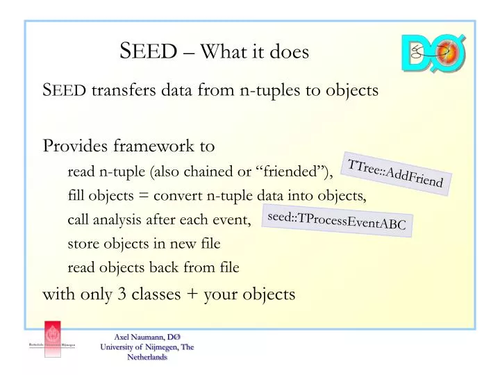 PPT - S EED – What it does PowerPoint Presentation, free download - ID ...