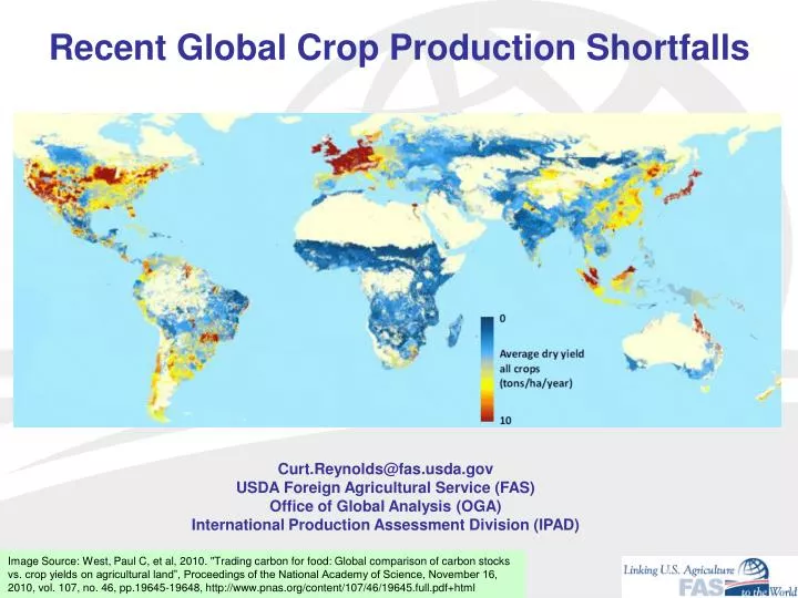 PPT - Recent Global Crop Production Shortfalls PowerPoint Presentation ...