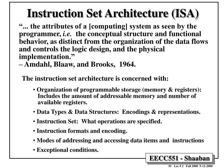 PPT - Instruction Set Architecture (ISA) PowerPoint Presentation, free ... PPT - Instruction Set Architecture (ISA) PowerPoint Presentation, free ...