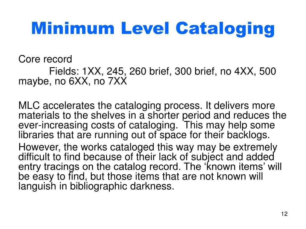 PPT - The Future of Cataloging PowerPoint Presentation, free download ...