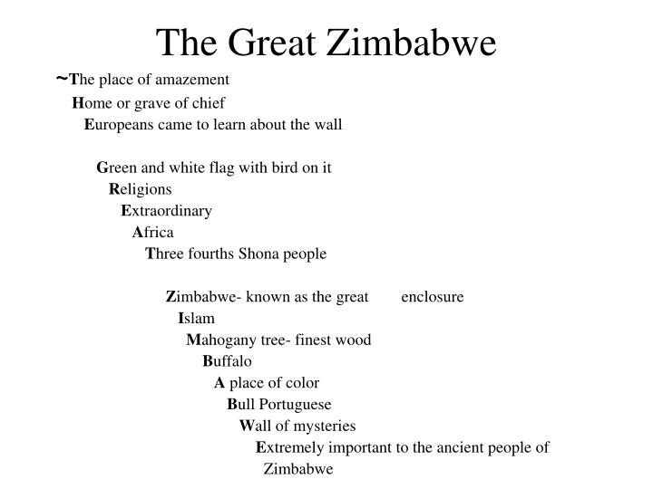 PPT - The Great Zimbabwe PowerPoint Presentation - ID:5164345