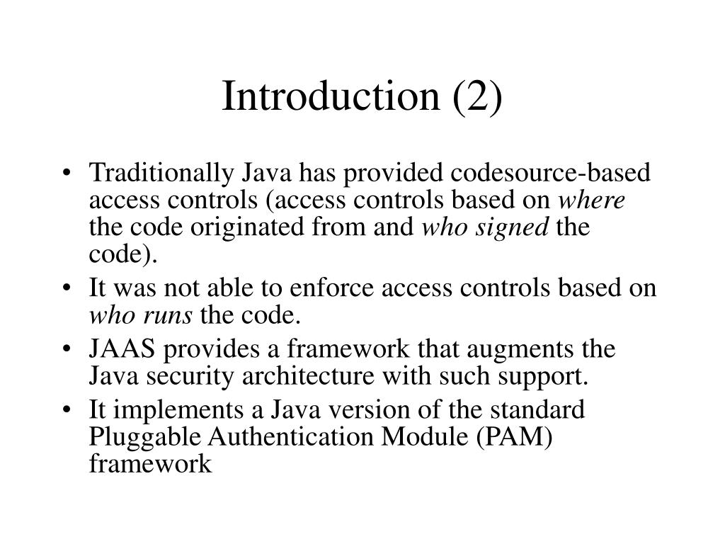 Ppt Java Authentication And Authorization Service Jaas Powerpoint Presentation Id5164714