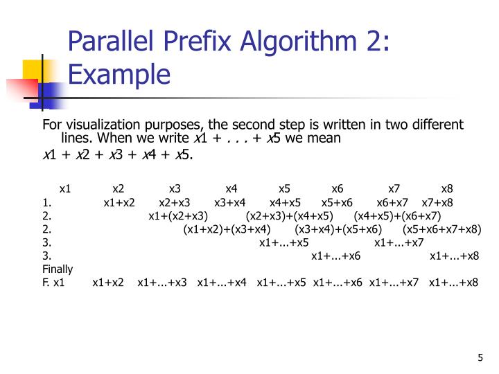 PPT - Lecture 7 PRAM Algorithm: Parallel Prefix PowerPoint Presentation ...