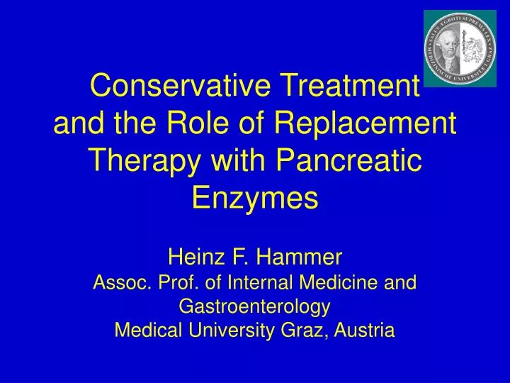 PPT - Conservative Treatment and the Role of Replacement Therapy with ...