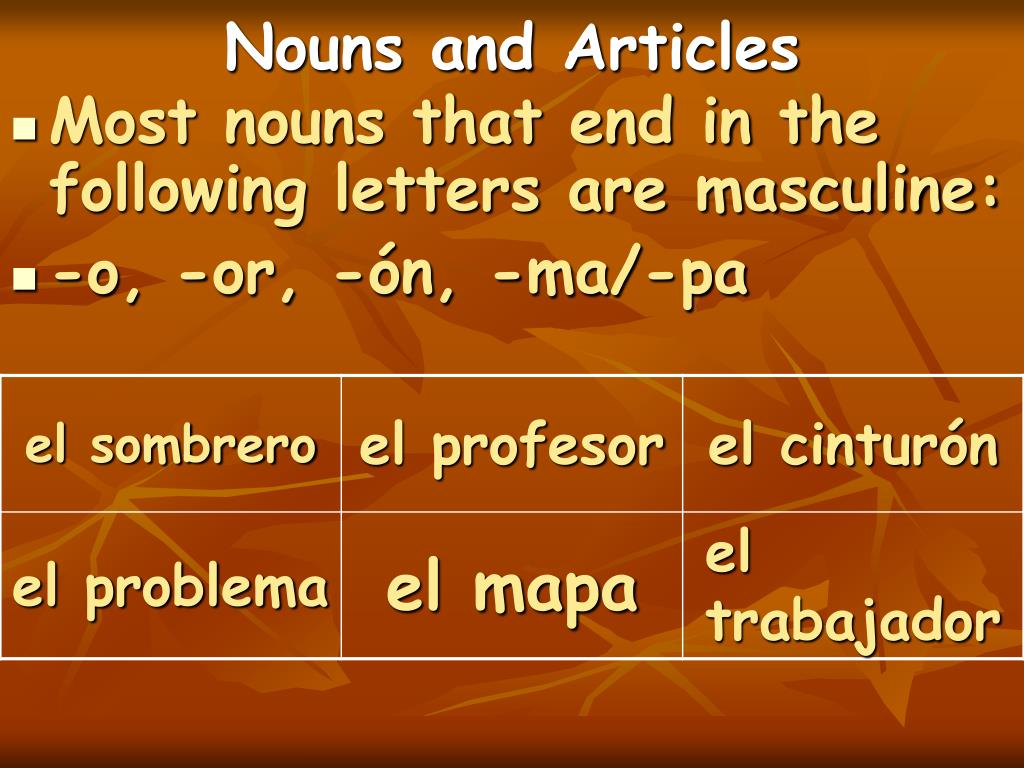 PPT - Review of: adjective agreement, ser, nouns & articles PowerPoint ...