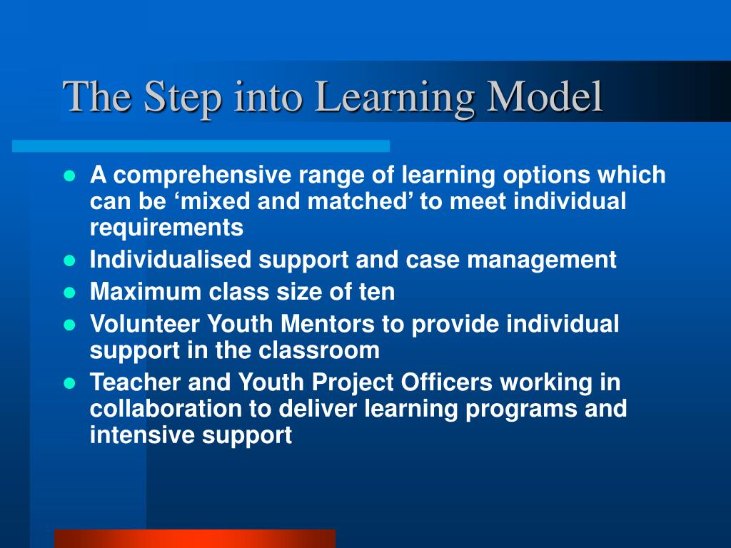 PPT - Step into Learning a Northern ICAN Initiative Service to Youth ...