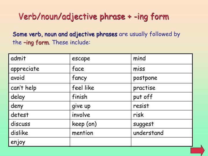 PPT - -ing form or infinitive PowerPoint Presentation - ID:5168430