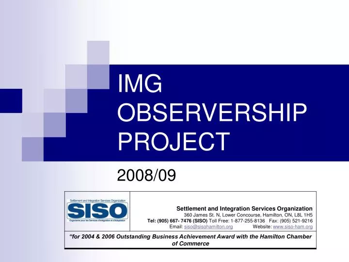 PPT - IMG OBSERVERSHIP PROJECT PowerPoint Presentation, free download ...