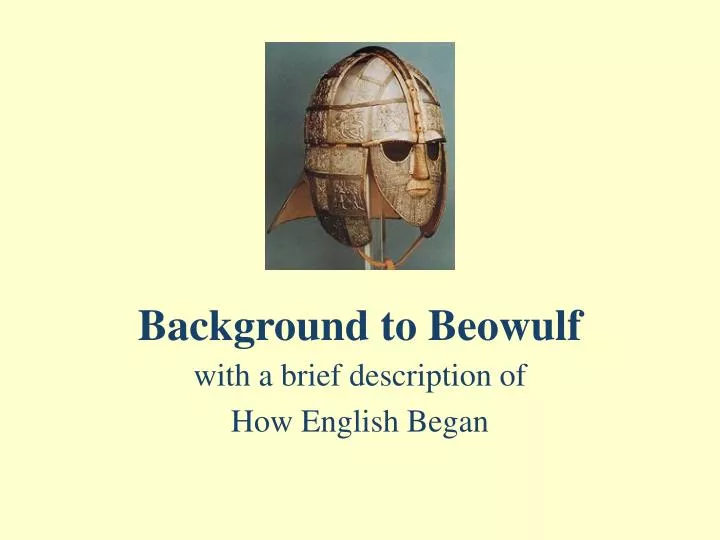 PPT - Background to Beowulf PowerPoint Presentation, free download - ID ...