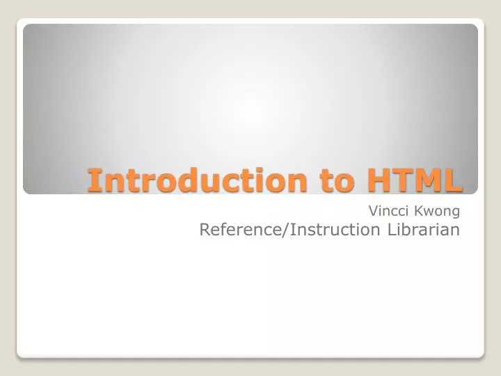 PPT - Introduction to HTML PowerPoint Presentation, free download - ID ...