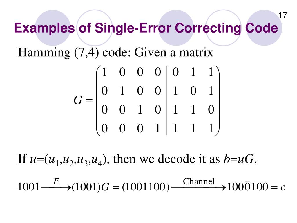 Ppt Error Correcting Code Powerpoint Presentation Free Download Id