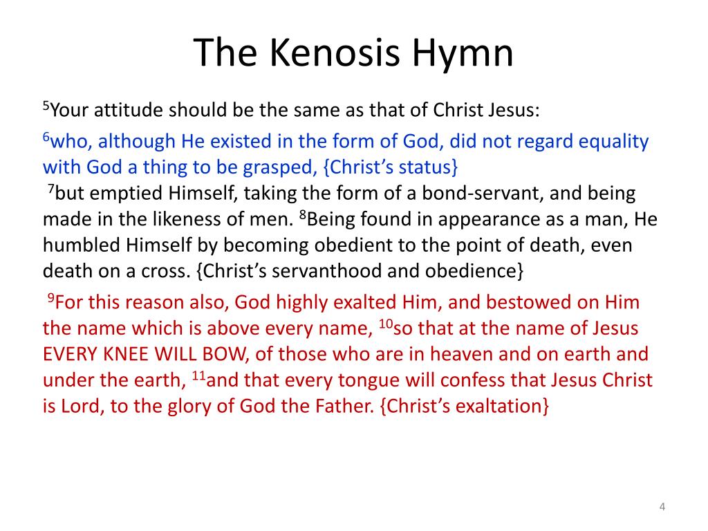 PPT - The Kenosis Hymn and the servanthood of Christ PowerPoint ...