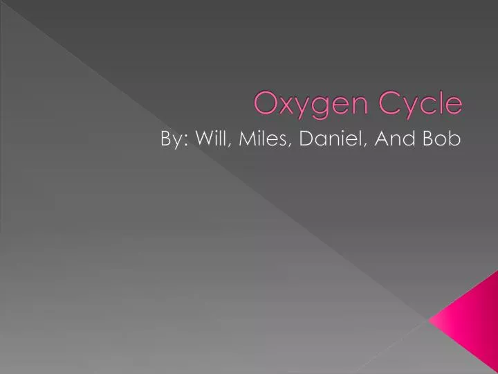 PPT - Oxygen Cycle PowerPoint Presentation, free download - ID:5170264
