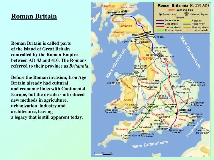 PPT - Roman Britain Roman Britain is called parts PowerPoint ...