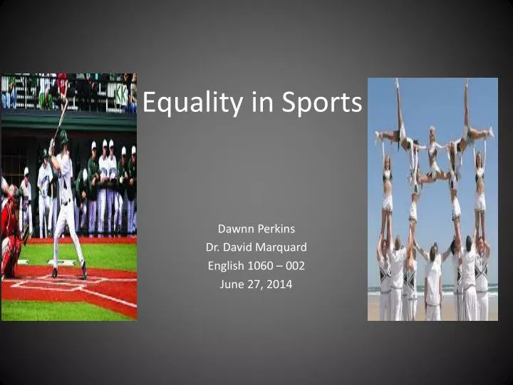 PPT - Equality in Sports PowerPoint Presentation, free download - ID ...