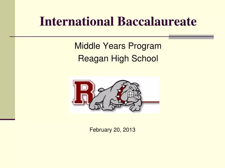PPT - International Baccalaureate PowerPoint Presentation, free ...