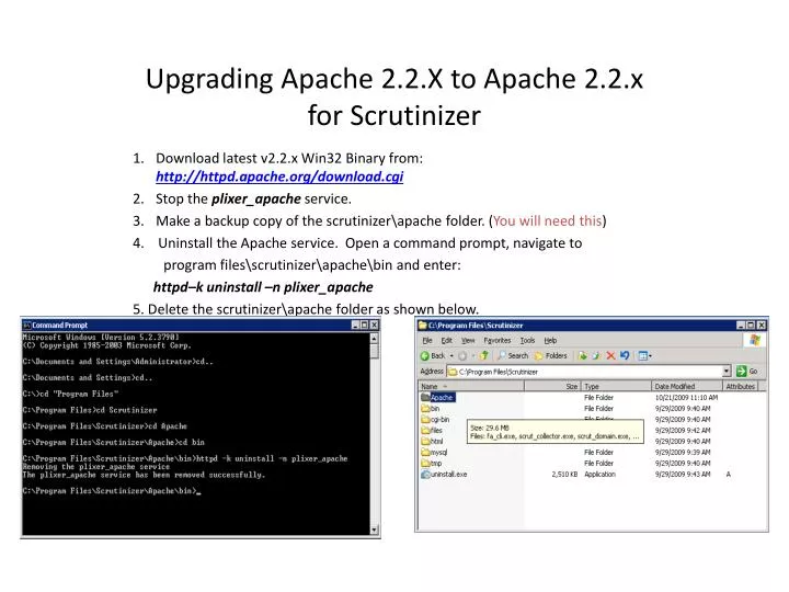 PPT - Upgrading Apache 2.2.X to Apache 2.2.x for Scrutinizer PowerPoint ...
