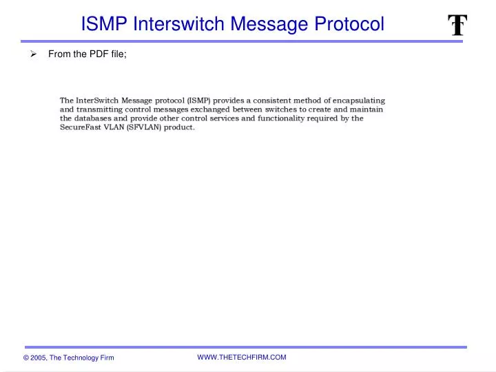 PPT - ISMP Interswitch Message Protocol PowerPoint Presentation, free ...