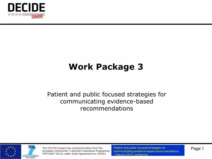 PPT - Work Package 3 PowerPoint Presentation, free download - ID:5173178