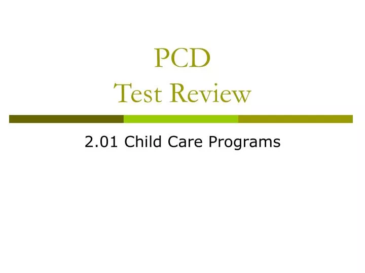 PPT - PCD Test Review PowerPoint Presentation, free download - ID:5173613