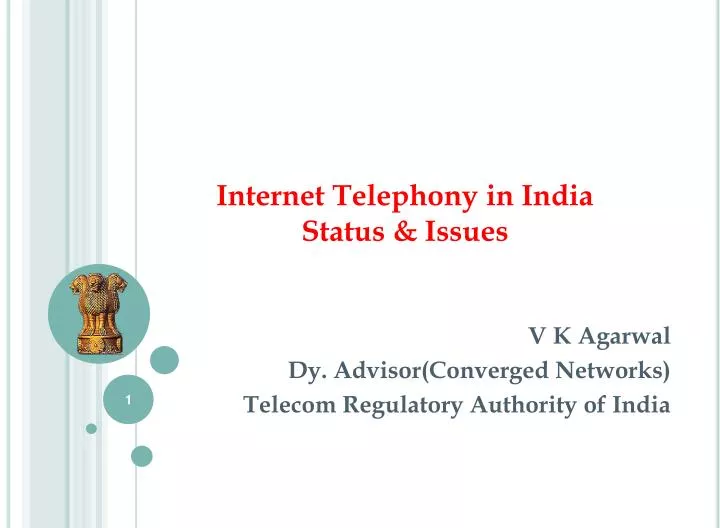 PPT - Internet Telephony in India Status & Issues PowerPoint ...