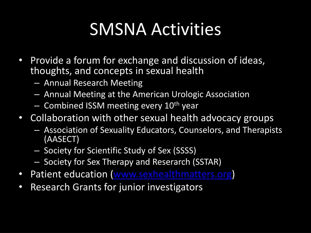PPT - The Sexual Medicine Society of North America (SMSNA) PowerPoint ...