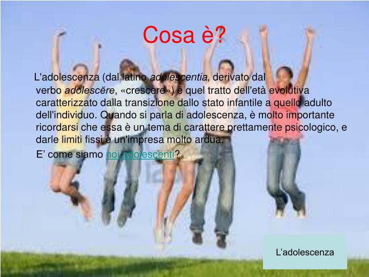 PPT - Adolescenza PowerPoint Presentation - ID:5174279