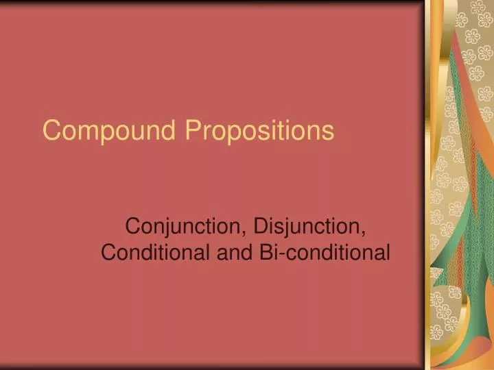 Ppt Compound Propositions Powerpoint Presentation Free Download Id