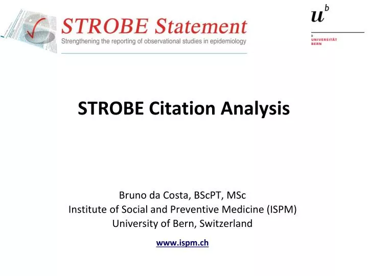 PPT - STROBE Citation Analysis PowerPoint Presentation, free download ...